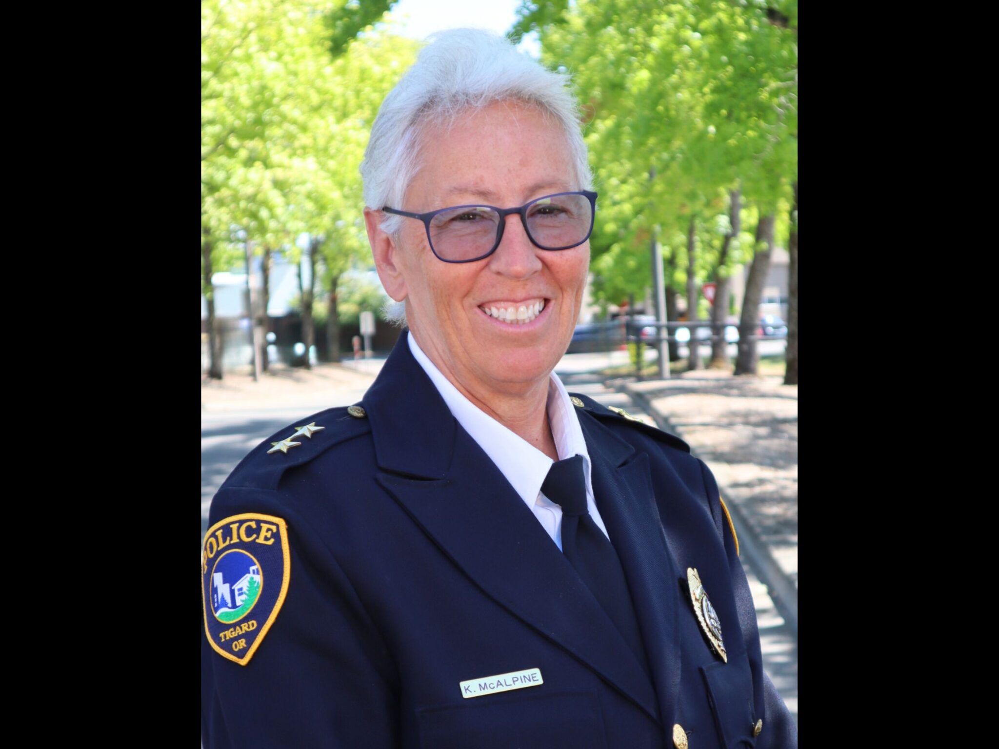 Tigard Police Chief Kathy McAlpine announces retirement